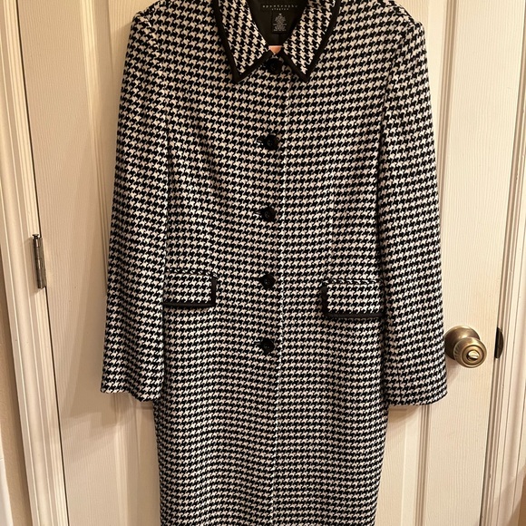 Apostrophe | Jackets & Coats | Apostrophe Hounds Tooth Black And White ...